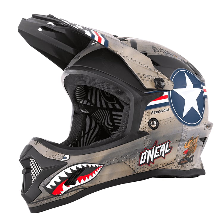 Casca Oneal Backflip Wingman Metal/alb 2020 - PlayBike.ro