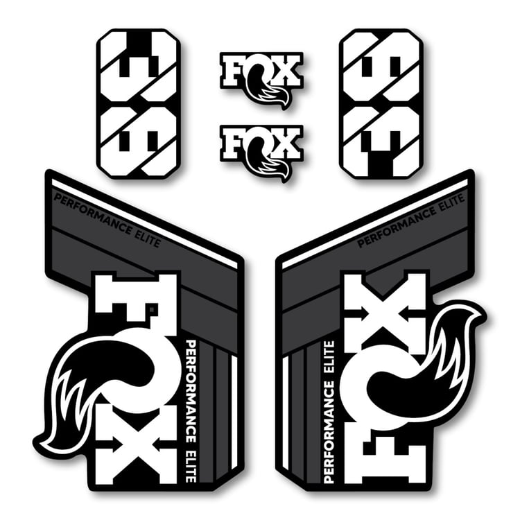 Stickere Furca Fox 38 Performance Elite V2 Replica Decal Kit White ...