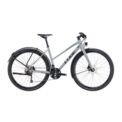 Bicicleta Cube Nulane Pro Fe Trapeze Grey Black 2023 - PlayBike.ro